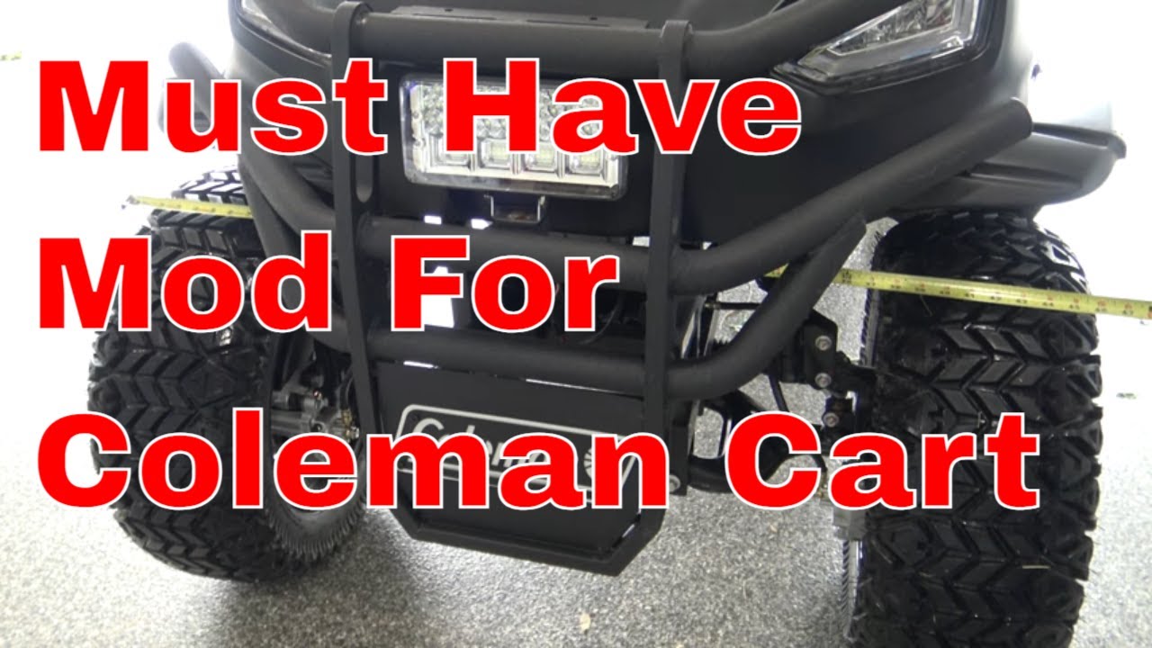 Lowes...Coleman Golf Cart Must HAVE Mod - YouTube