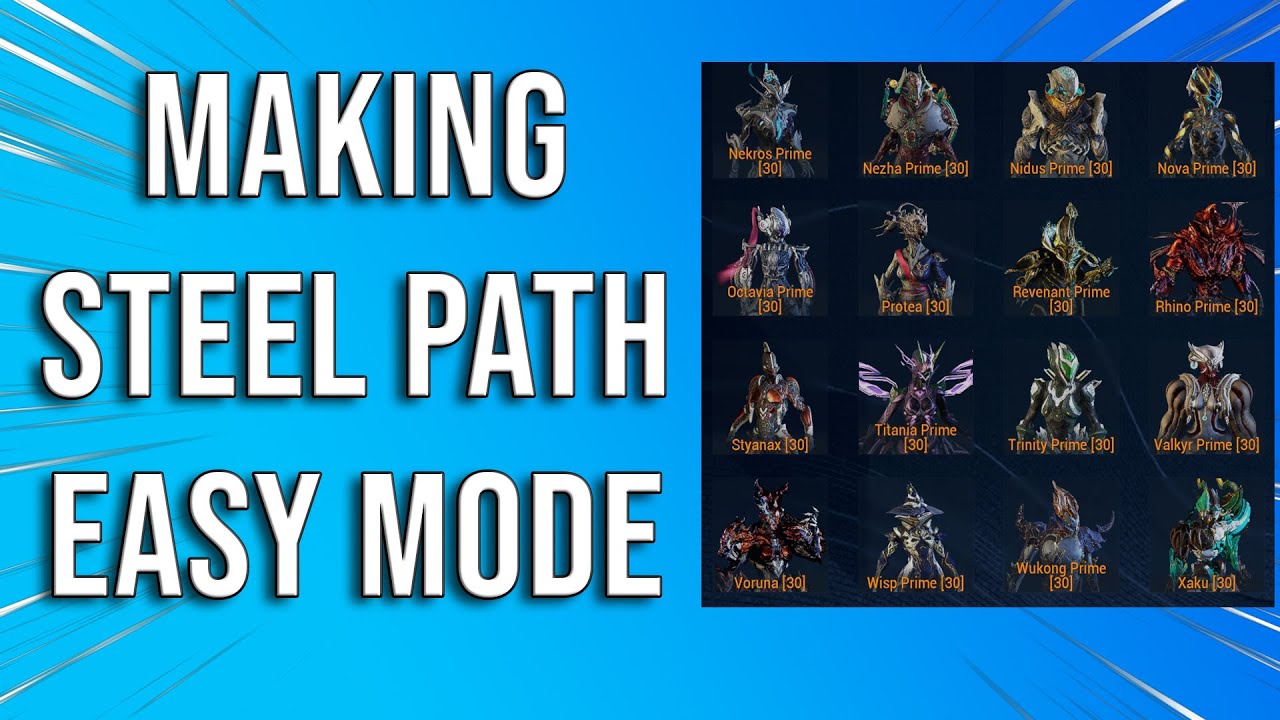 WARFRAME : Turning Steel Path into Easy Mode - YouTube