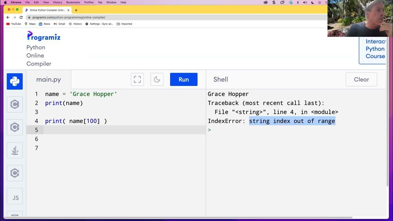 Python 4 Manipulating Strings and f String - YouTube