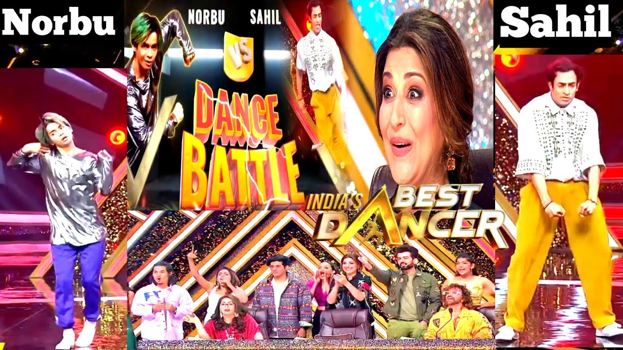 Norbu Vs Sahil Dance Battle|India's Best Dancer season 3| Mega Audition ...