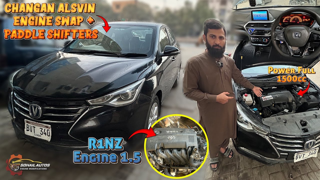Changan Alsvin Engine Swap R1NZ Engine Conversion 1300cc to 1500cc ...