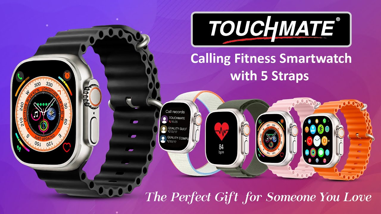 TOUCHMATE Calling Fitness Smartwatch with 5 Straps | Smartwatch - YouTube
