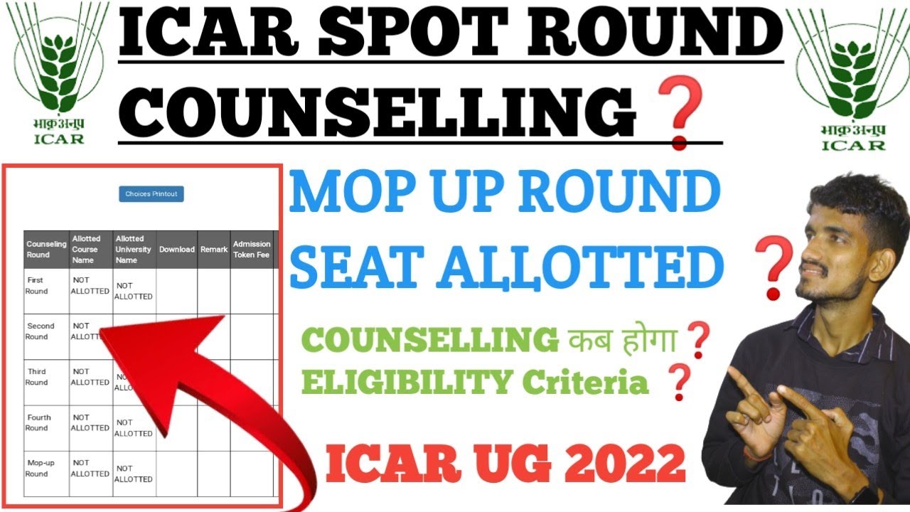 ICAR UG SPOT ROUND TODAY Latest Update Counselling Start icar-ug-spot-round-today-latest-update-counselling-start
