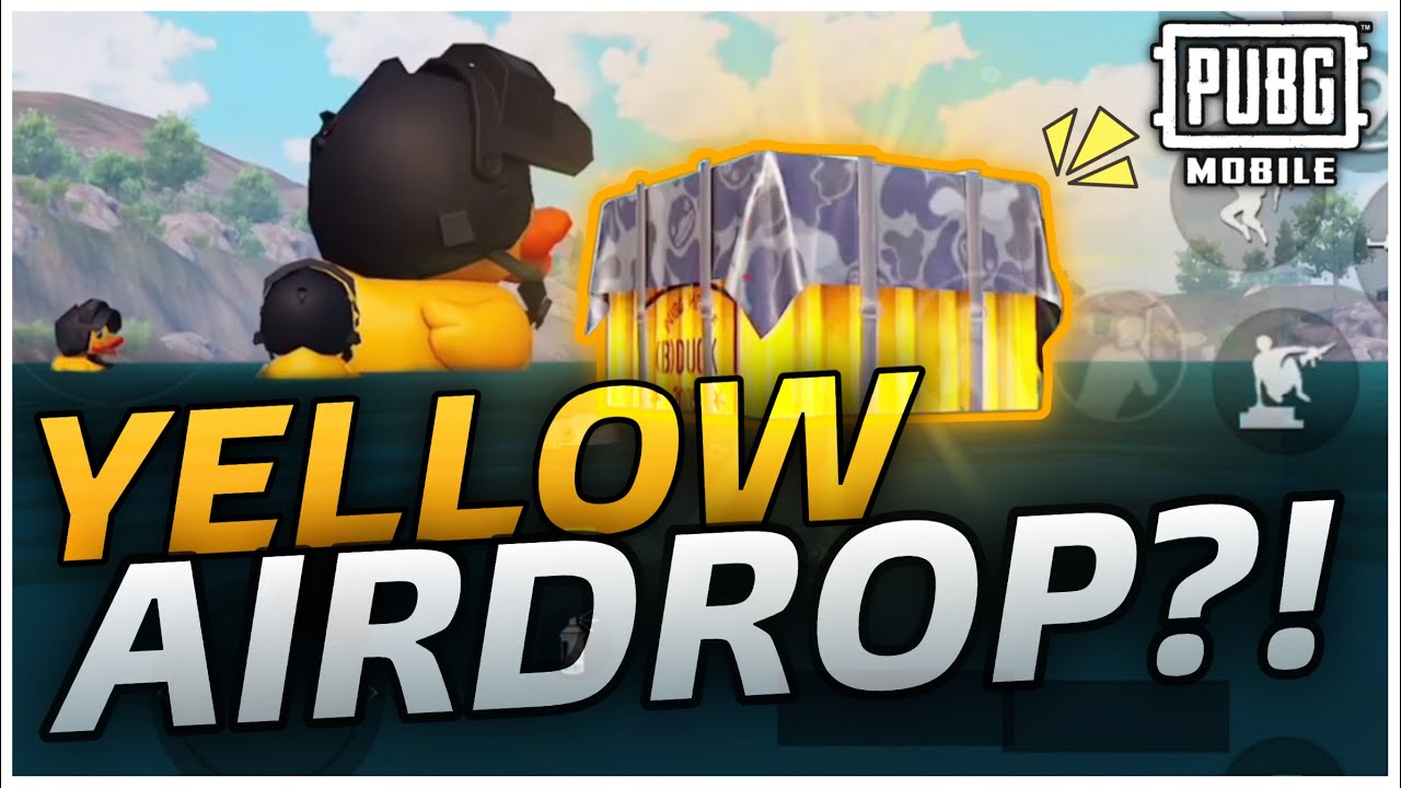 Yellow Airdrop?! Rare items will be at there🤩🤩🤩 - PUBG MOBILE - YouTube