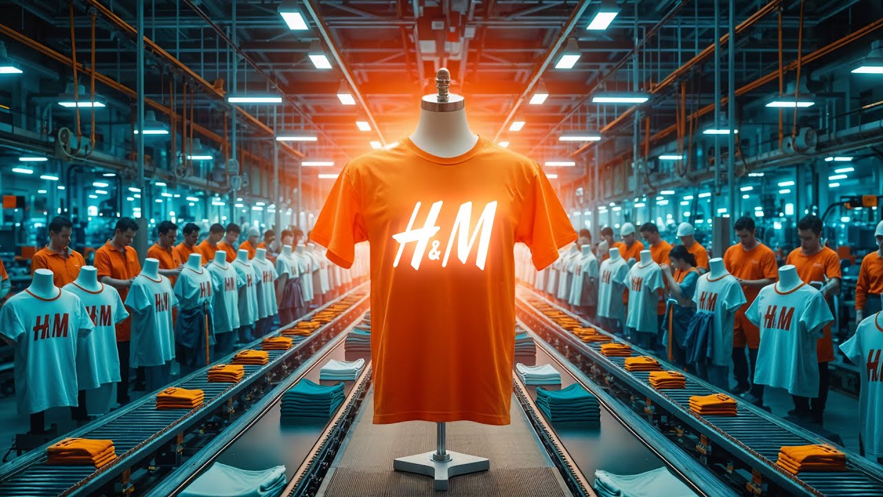 How H&M T-SHIRTS Are Made: Inside the Factory Process! - YouTube