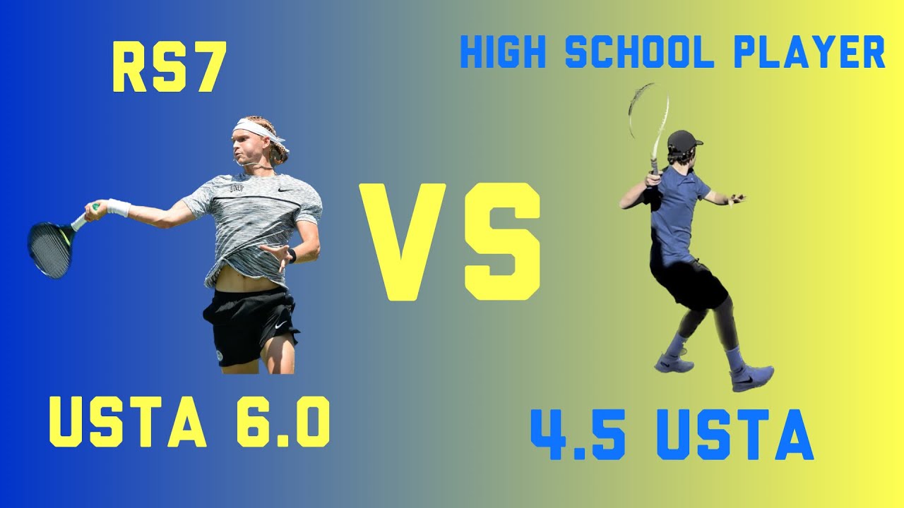 USTA 6.0 vs USTA 4.5 BASELINE POINTS & POINTS W SERVE - YouTube