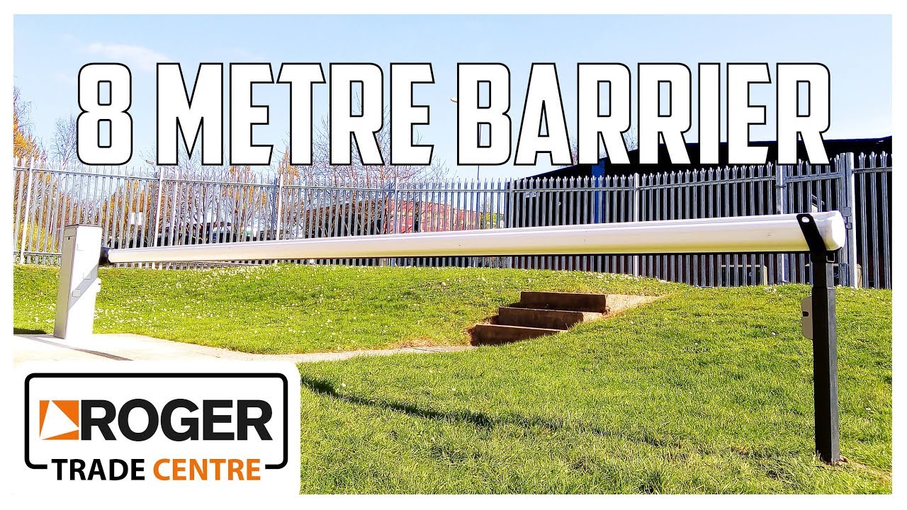 The Roger Technology Brushless 8m Bionik Car Park Barrier - YouTube