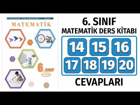 6.Sınıf Matematik Ders Kitabı Sayfa 14 15 16 17 18 19 20 Cevaplar