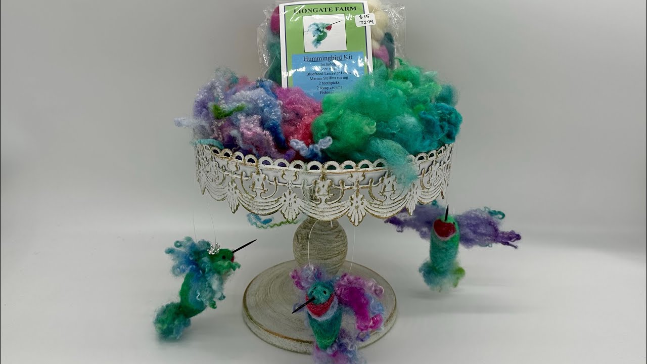 Needle Felt Whimsical Hummingbirds (KIT TUTORIAL) - YouTube