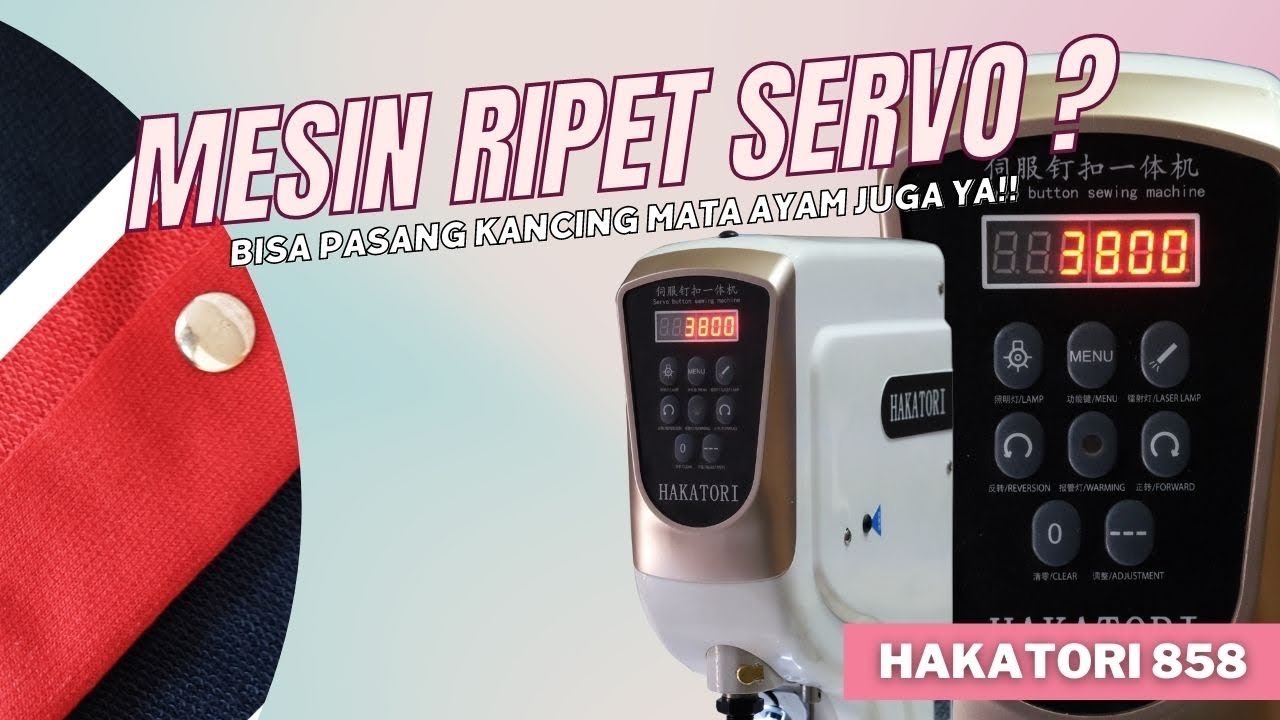 MESIN PASANG KANCING JEPRET RIPET / SNAP ON SERVO HAKATORI 818 | SINAR ...