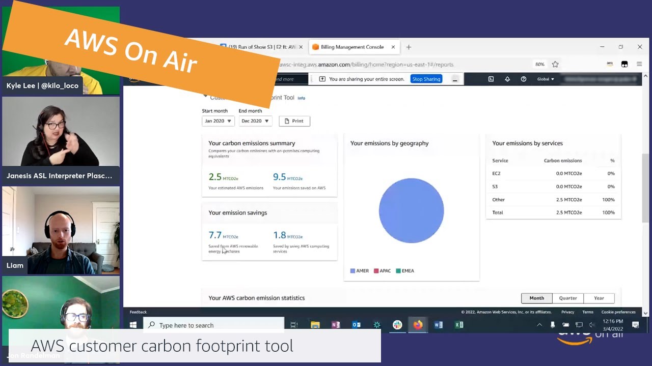 AWS On Air ft. AWS customer carbon footprint tool | AWS Events - YouTube