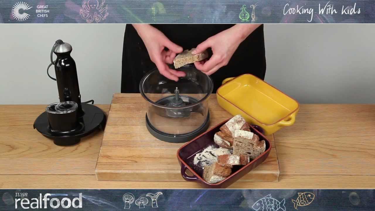 How to Make Bread Crumbs - Cooking with Kids - YouTube
