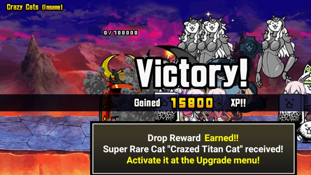 beat Crazed Titan - Crazy Cats (Insane) | my 8th Crazed Unit, 1 more ...