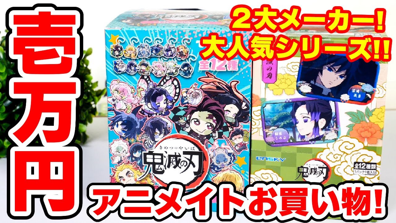 【鬼滅の刃】1万円分の新作グッズ開封!2大人気シリーズをボックス開封!!【アニメイトで買える】 Youtube