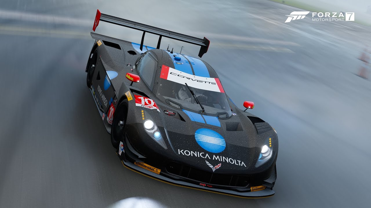 2015 Chevrolet Corvette #10 Prototype around the TopGear test track ...