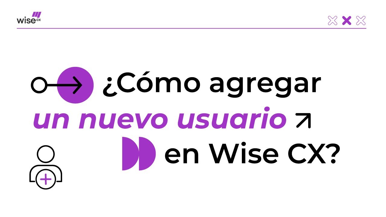 Wise CX - Cómo agregar un usuario en nuestra plataforma. - YouTube