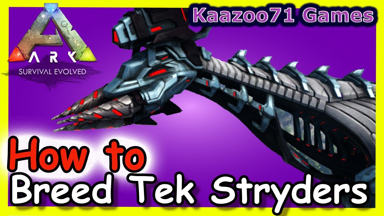 How to Breed Tek Stryders in Ark on PC 💥 - YouTube