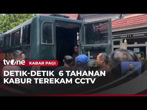 Detik-detik 6 Tahanan Kejari Pekanbaru Kabur saat Disidang | Kabar Pagi