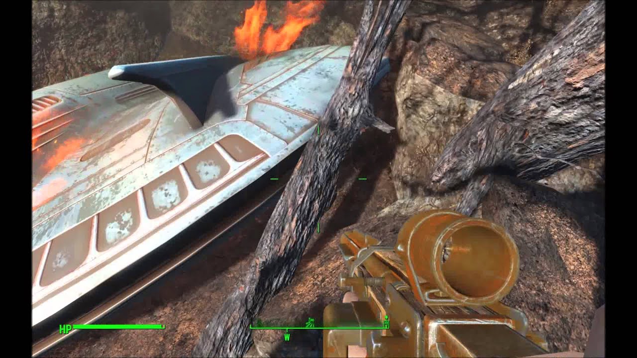 Fallout 4 - UFO Crash Zone - YouTube