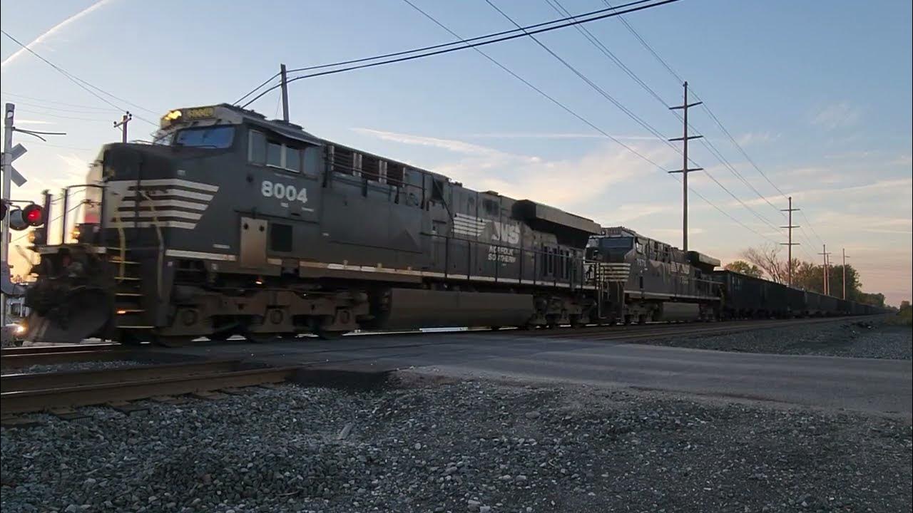 NS 8004 and 7576 Southbound #train #norfolksouthern #norfolksouthernrailway #mixedfreighttrains ...