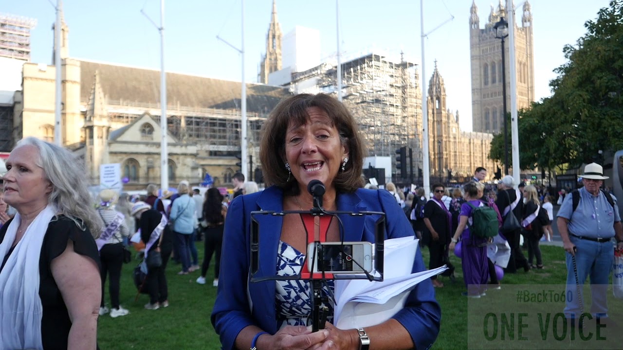 Baroness Ros Altmann #OneVoice London Rally 10th October 2018 - YouTube