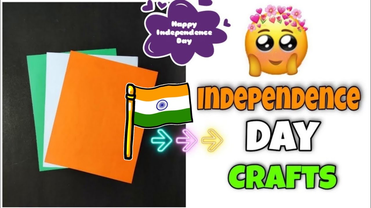 🇮🇳 INDIAN flag making easy || Independence Day Craft || Independence ...