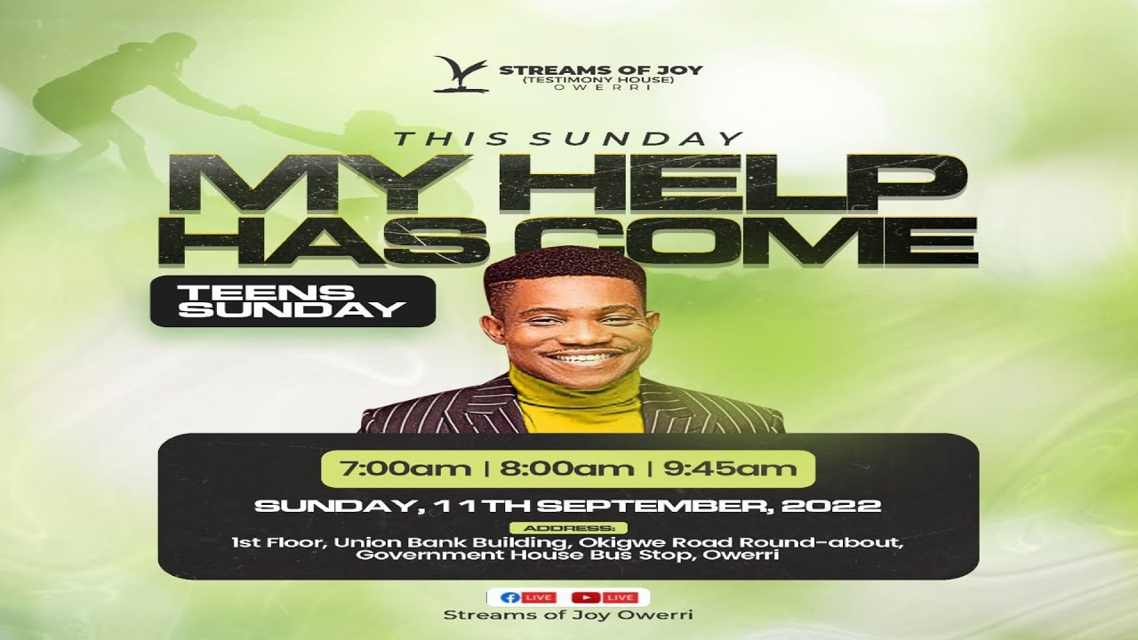 SUNDAY SERVICE , 11TH SEPTEMBER 2022 || MY HELP HAS COME - YouTube