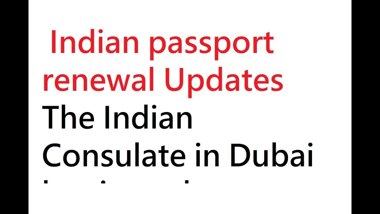 Indian Consulate in Dubai to offer emergency renewal services at BLS ...