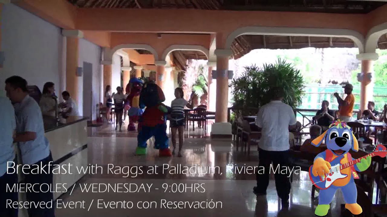 Breakfast with Raggs at Palladium, Riviera Maya - YouTube
