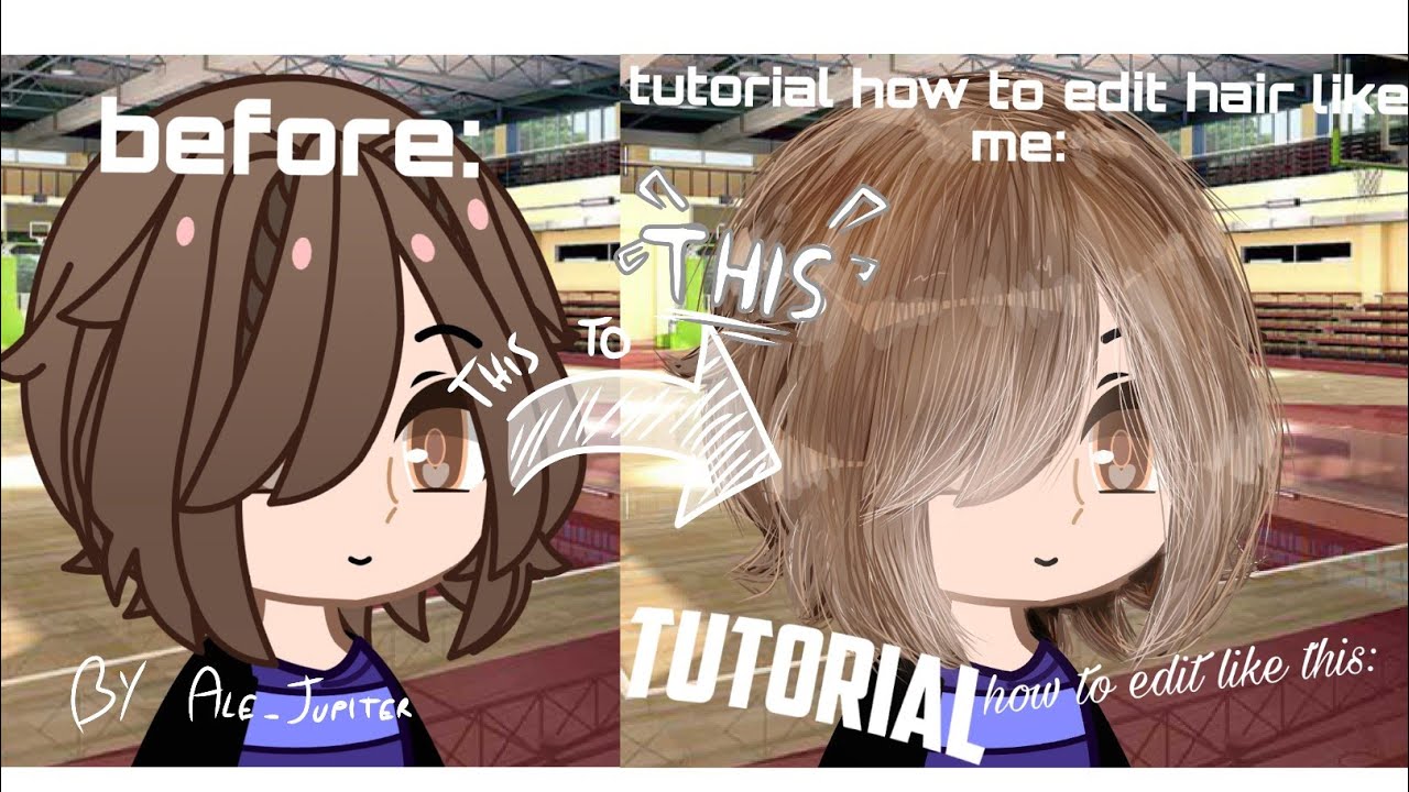 tutorial how i do/edit hair (requested) gacha - YouTube
