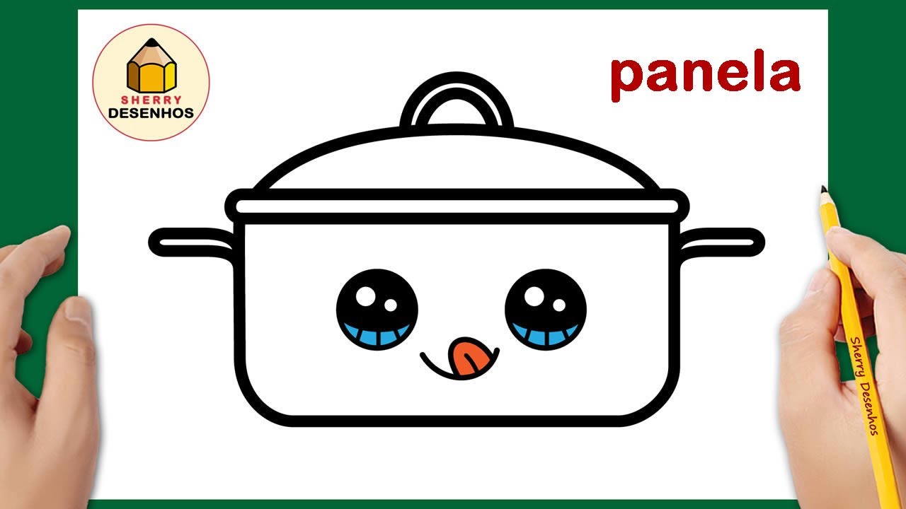 Como desenhar uma panela fácil 🍲 | Desenho para desenhar | Desenhos ...