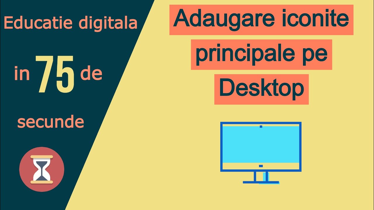 Adaugare iconite principale pe desktop pentru o utilizare facila - YouTube