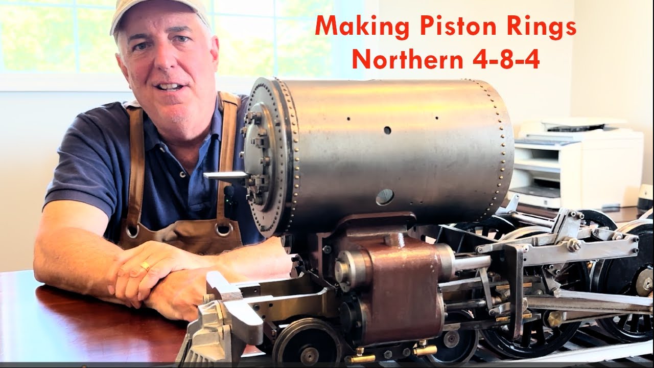 Making Piston Rings For Northern 4-8-4 Live Steam Locomotive - YouTube