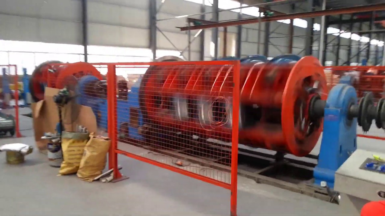 Rigid frame strander for wire and cable - YouTube