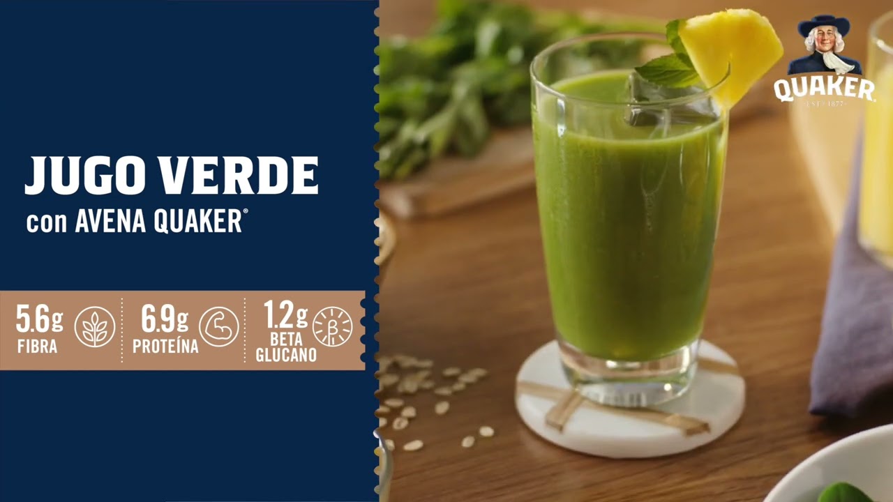 Recetas Quaker - Jugo Verde - YouTube