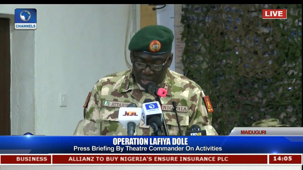 Nigerian Army, Press Conference On Operation Lafiya Dole Activities Pt ...