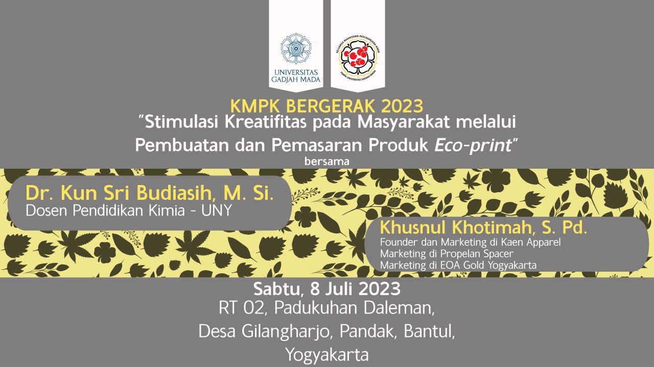 KMPK Bergerak 2023 - Pembuatan dan Pemasaran Digital Ecoprint - YouTube