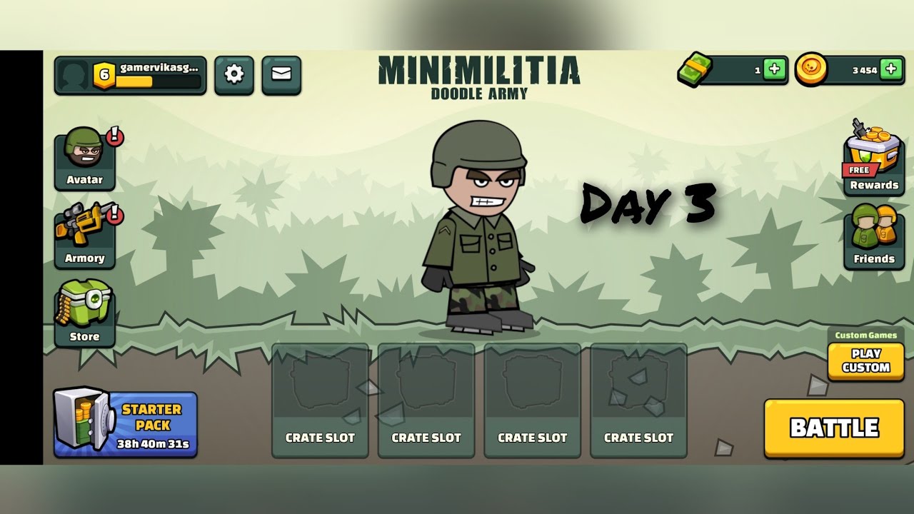 Mini militia best military training game day 3 winner 🏆 - YouTube