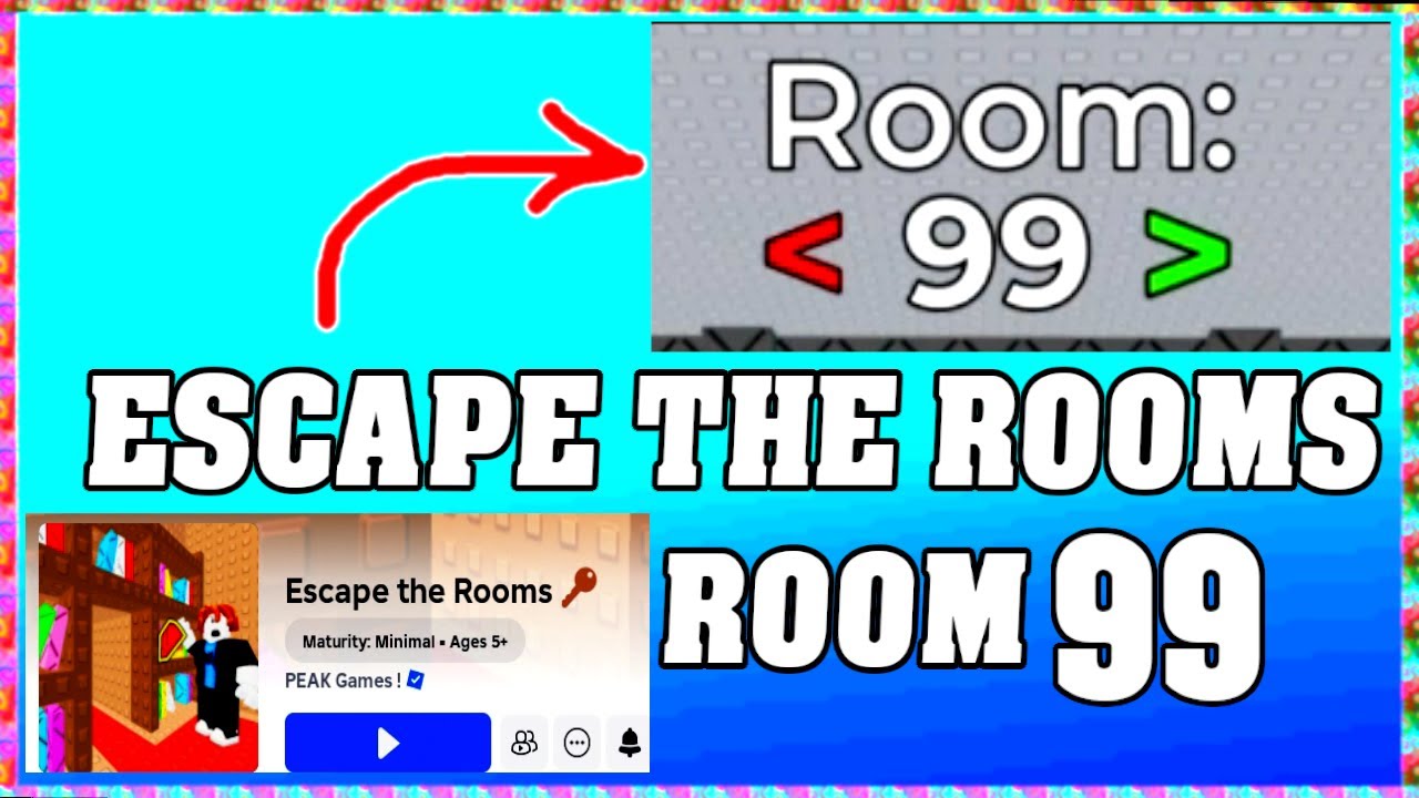 ROOM 99 ESCAPE THE ROOMS Roblox Walkthrough [Full Guide English] - YouTube