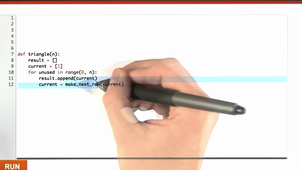 Khayyam Triangle Solution - Intro to Computer Science - YouTube