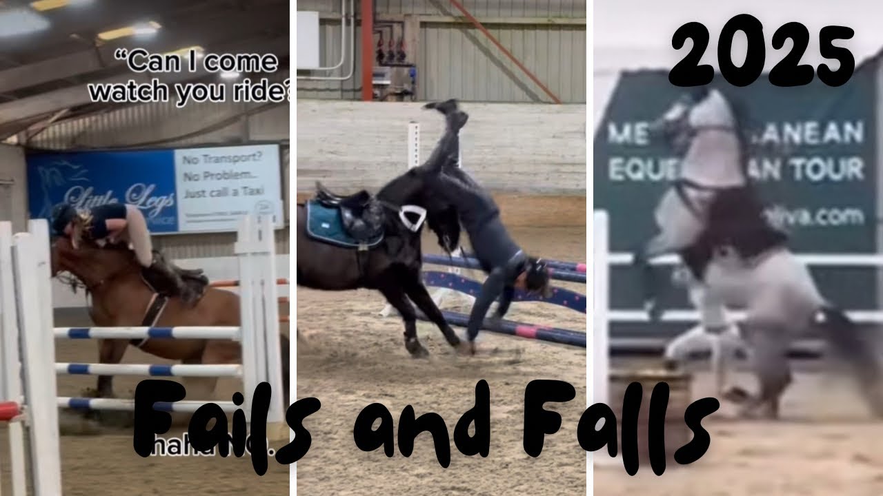 Horse falls and Fails | 2025 - YouTube