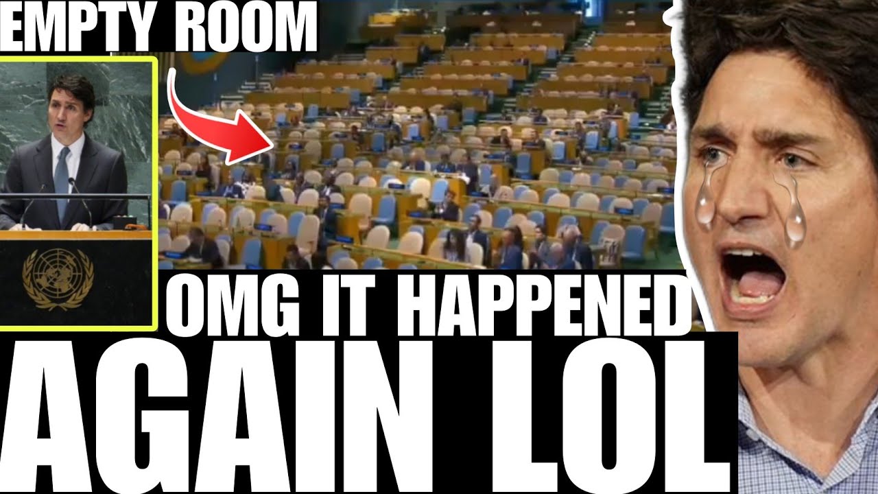 Trudeau gives speech to EMPTY ROOM at UN - YouTube