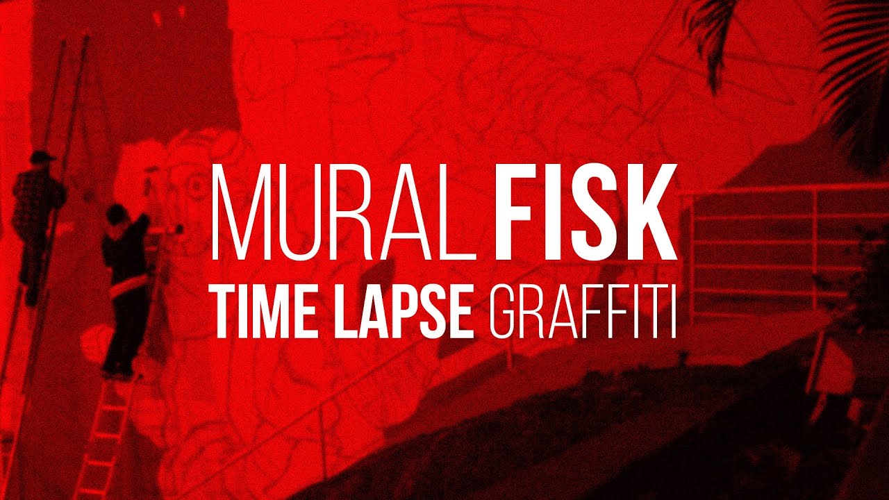 Mural Fisk - Time Lapse - Graffiti - YouTube