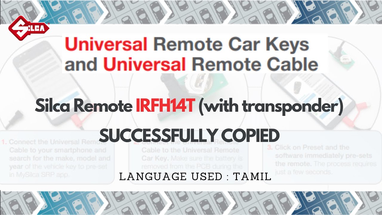 Silca Remote IRFH14T (with transponder): SUCCESSFULLY COPIED - YouTube