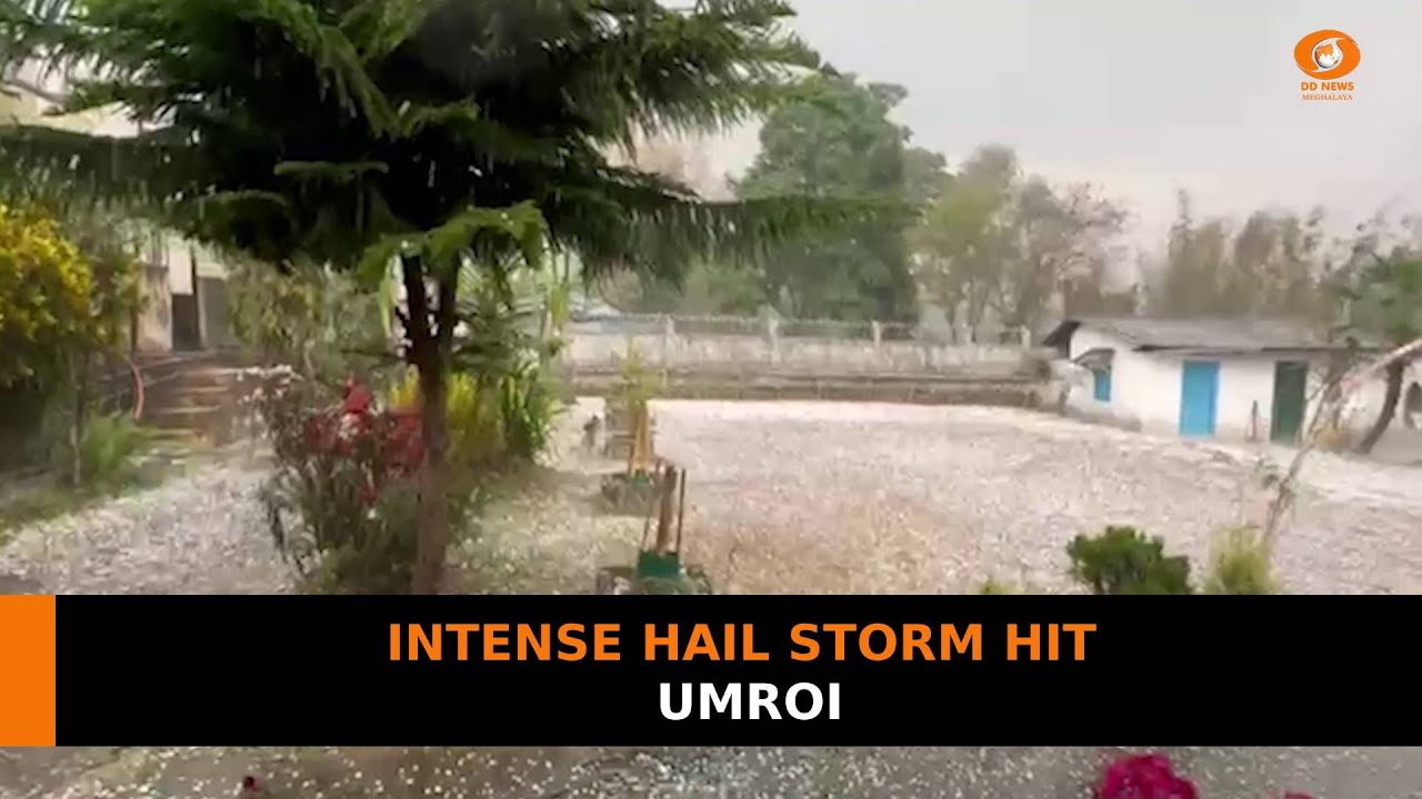 INTENSE HAIL STORM HIT UMROI - YouTube