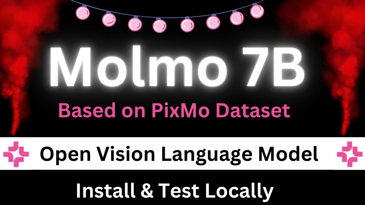 Molmo 7B-D-0924 - New Vision Model on PixMo Dataset - Install Locally - YouTube