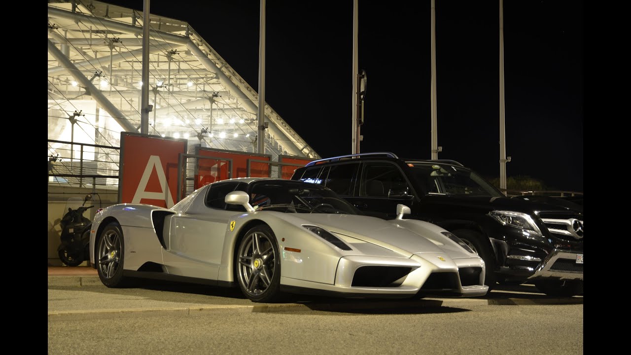 Silver ferrari ENZO with STRAIGHT PIPES going full throttle in Monaco ...