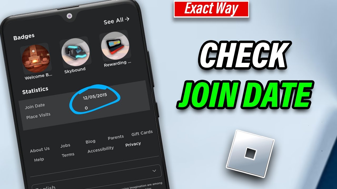 How To Check Join Date On Roblox 2026 [ Quick & Easy ] - YouTube