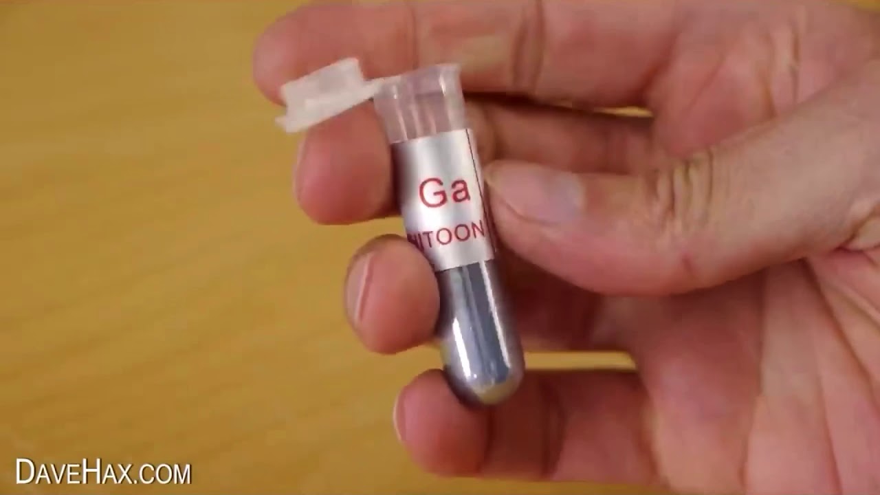 DIY gallium liquid metal (Davehax) - YouTube