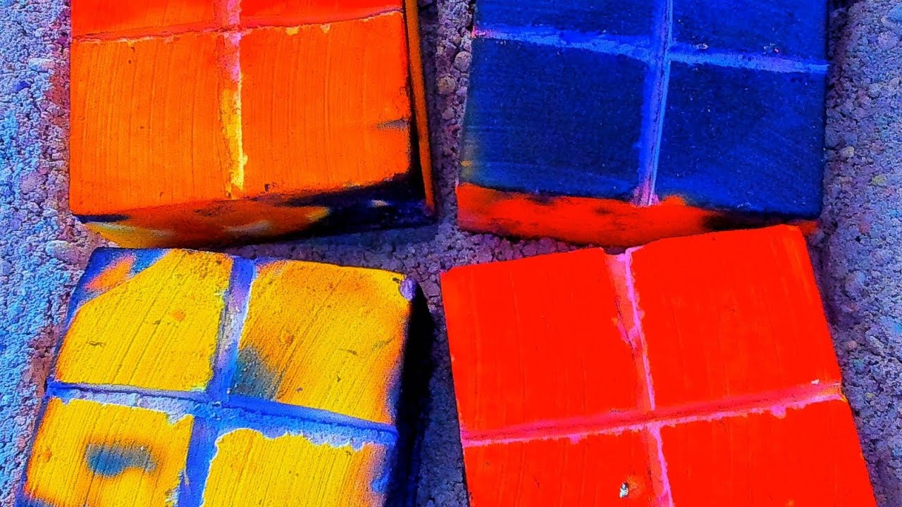 MY NEWEST OBSESSION.....Dyed Gym Chalk SNAP BLOCKS ASMR - Sleep Aid ...